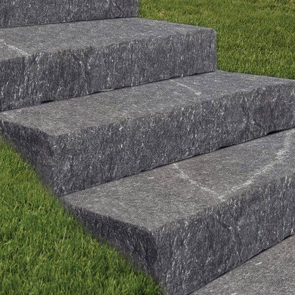 Starlight Black Granite | Thermal-Top Treads | Kafka Granite