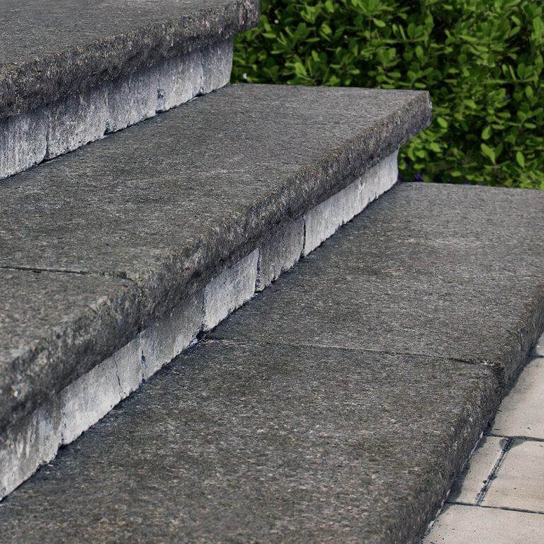 Starlight Black Granite | Thermal-Top Treads | Kafka Granite