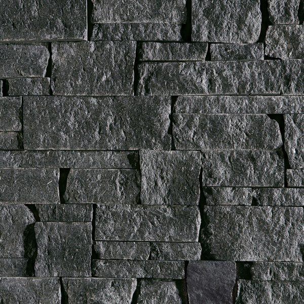 Starlight Black Granite Drystack Thin Stone Veneer