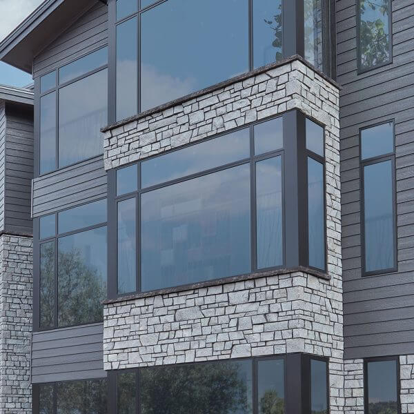 Imperial Gray Granite Dimensional Thin Stone Veneer