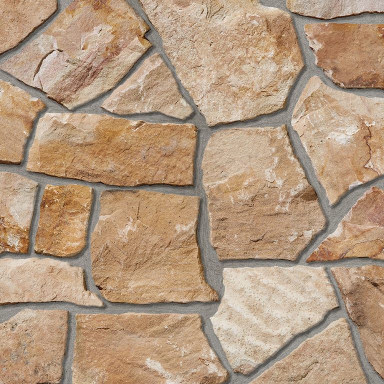Harvest Gold Sandstone Mosaic Thin Stone Veneer