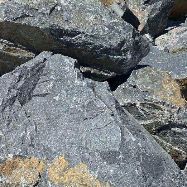 Jett Black Granite | Decorative Landscaping Rip Rap | Kafka